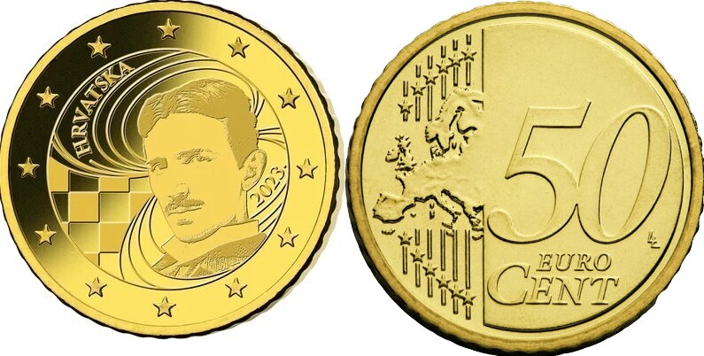 Kroatien 2023 Kursmünze, 50 cent stgl | MA-Shops