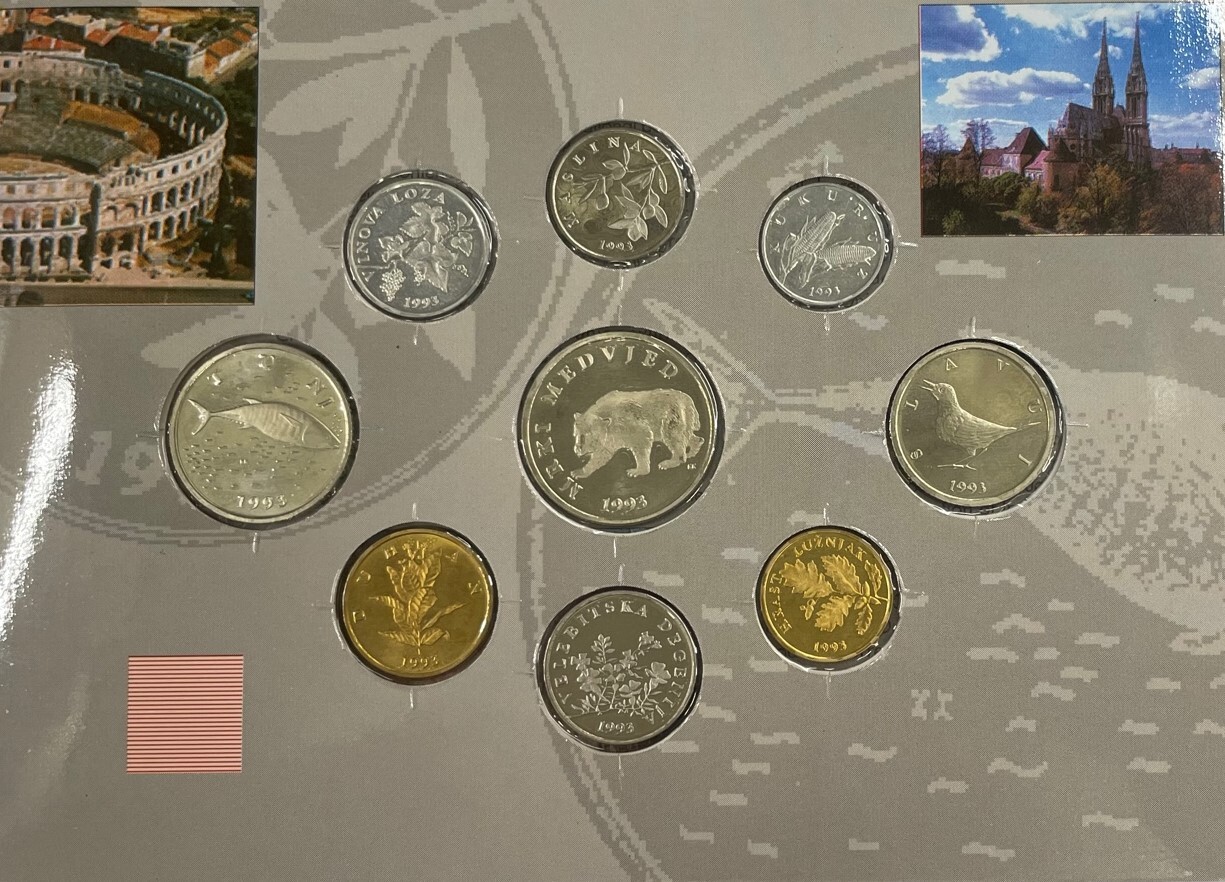 Kroatien/Croatia Kroatien - 8,88 Kuna - Original Kursmünzen mit ...