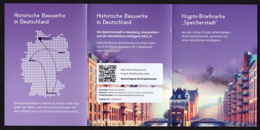 Deutschland - Einzelmarke selbstkl. xx 1 x 0,95 Cent im Markenheftchen ...