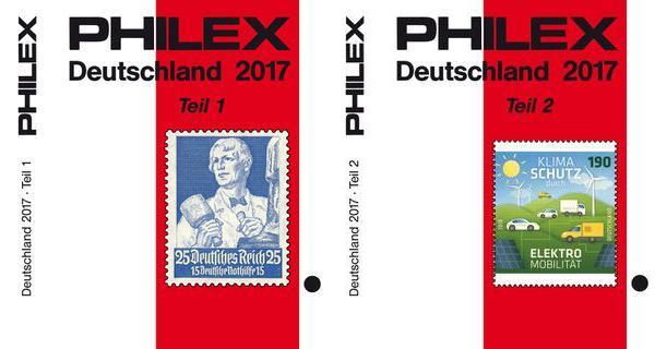2017 Philex Deutschland Teil 1 + 2, ANGEBOT: 2 Alte Kataloge ...