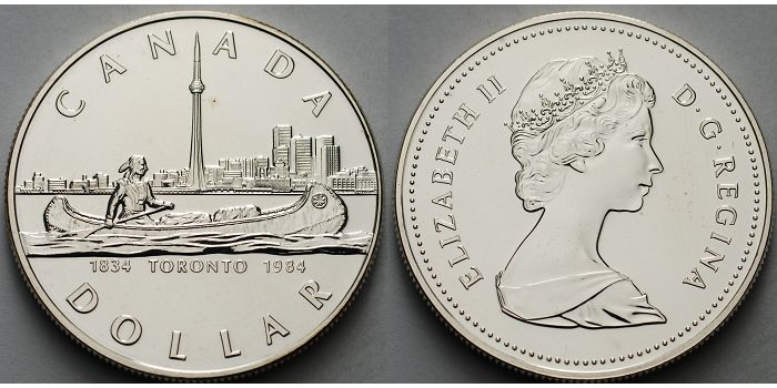 Kanada 1 $ 1984 Toronto bfr. | MA-Shops