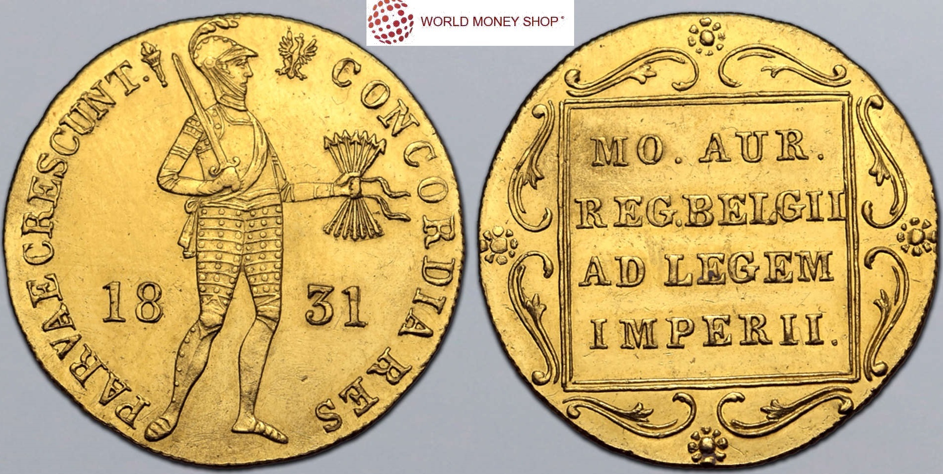 POLAND Revolutionary Coinage (November Uprising) 1831 RARE GOLD DUCAT ...