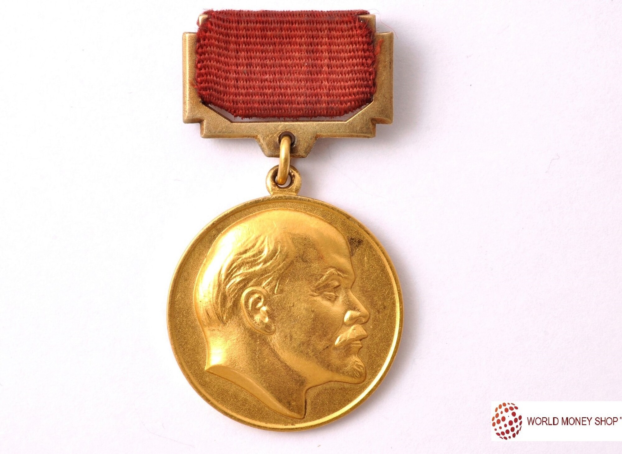 Medal USSR VERY RARE Lenin Prize Badge GOLD 1960s Nº 1597 AU | MA-Shops
