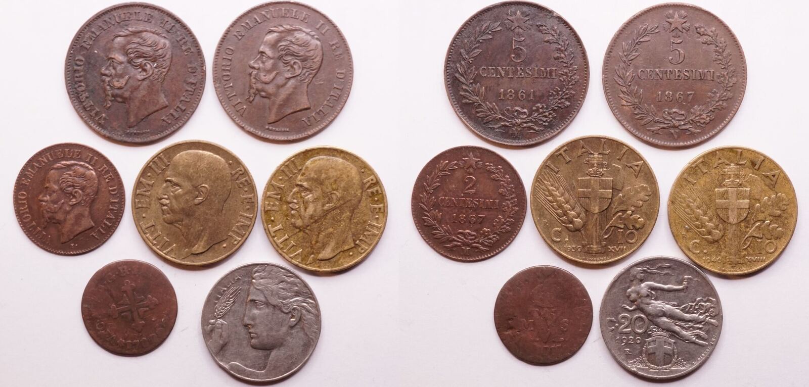 Italian Kingdom and Italian states (lot) Viktor Emanuel III | MA-Shops