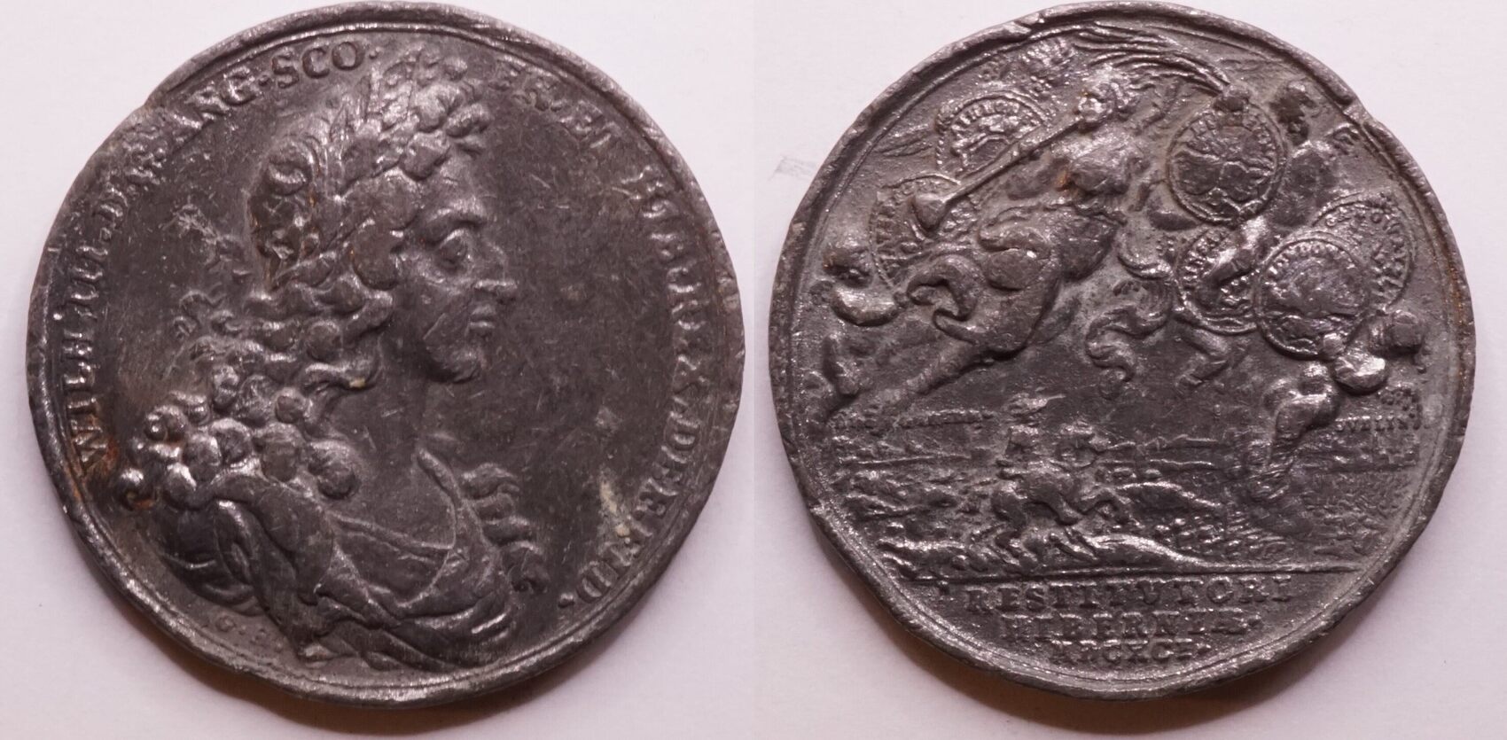 Great Britain commemorative medal 1691 Pacification of Ireland ss | MA ...