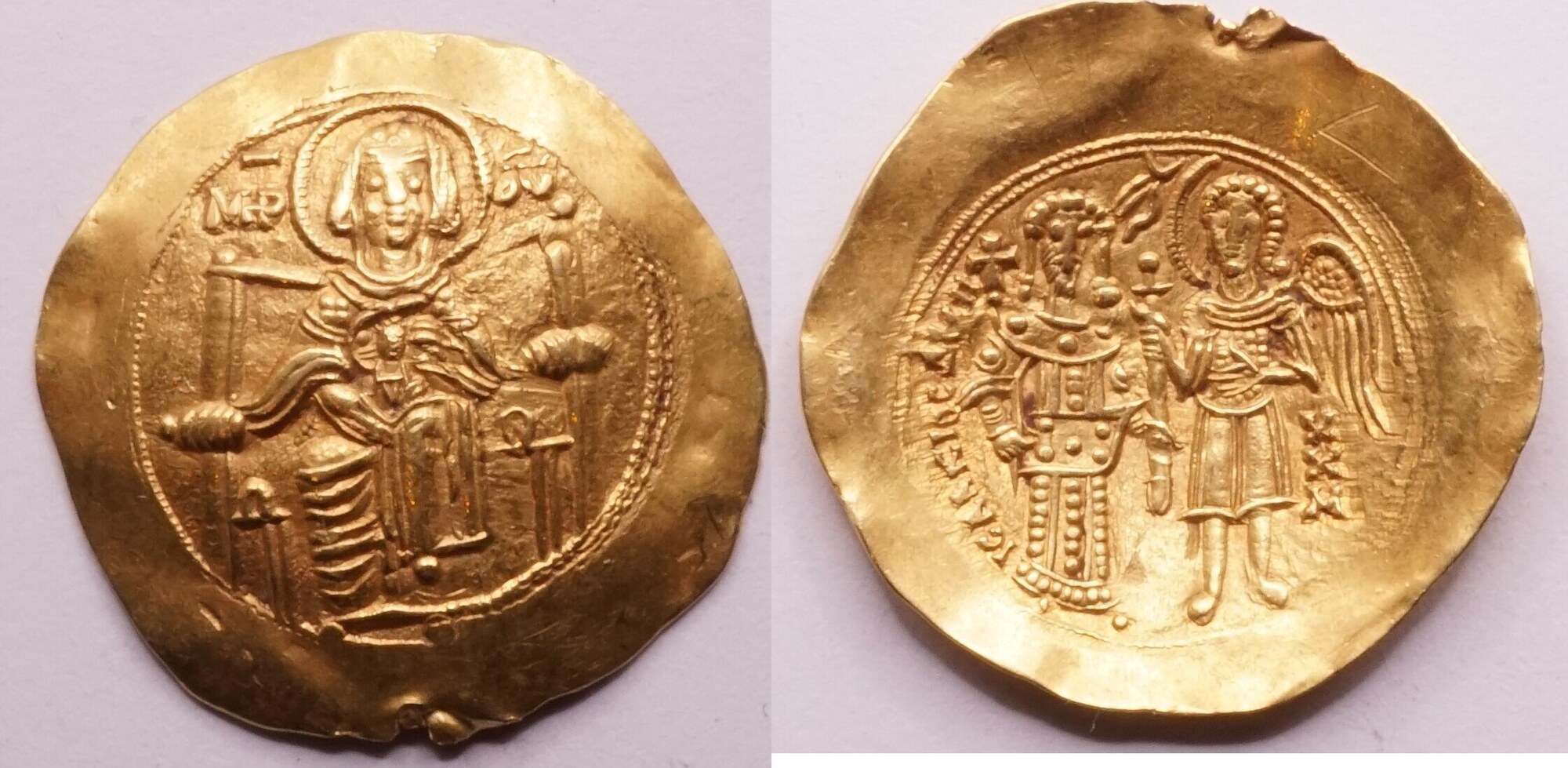 Constantinopolis Hyperpyron 1185-1195 AD Isaac II Angelus vzgl | MA-Shops