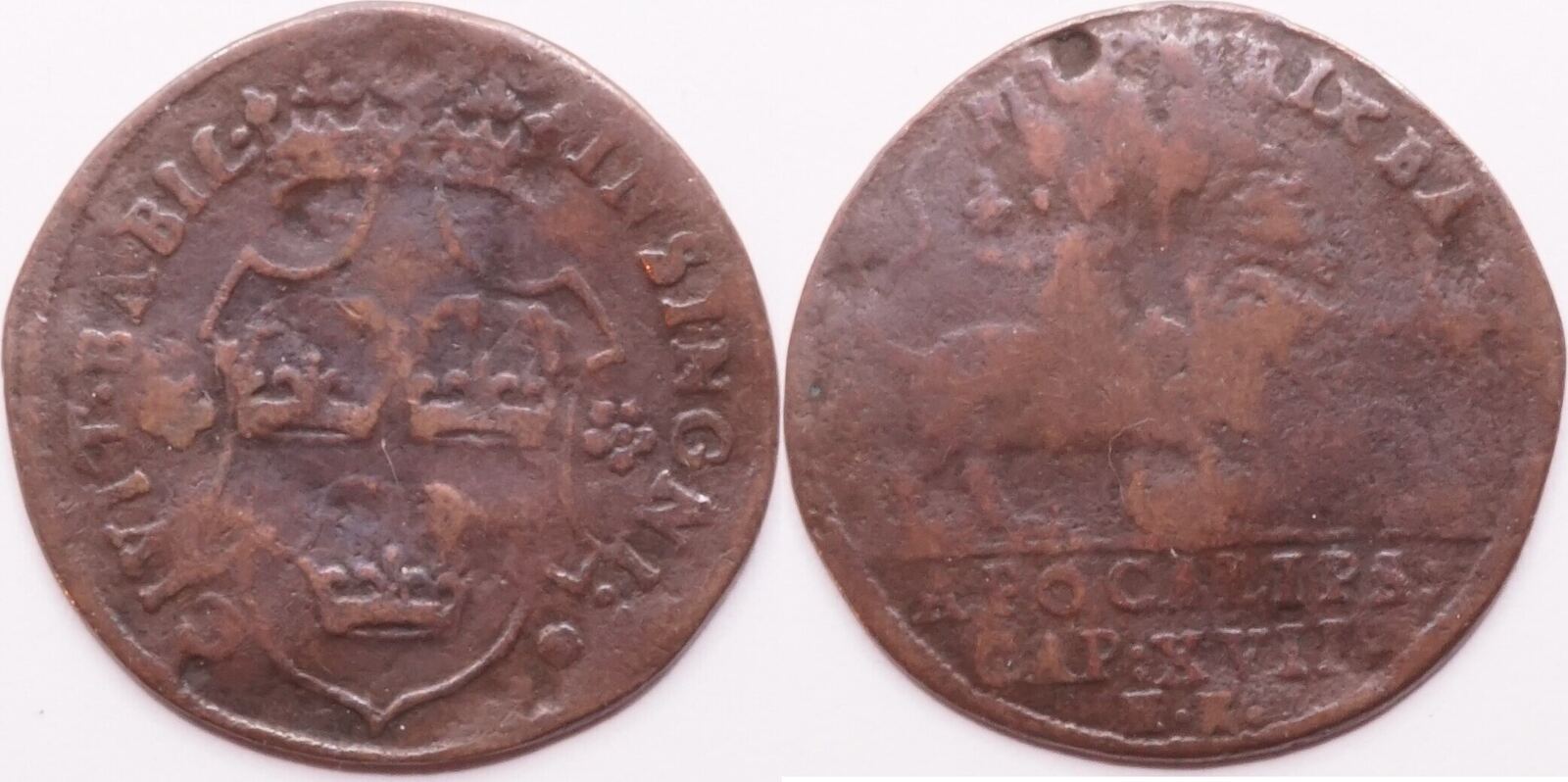 Nuremberg jeton 18th century Whore of Babylon s-ss | MA-Shops