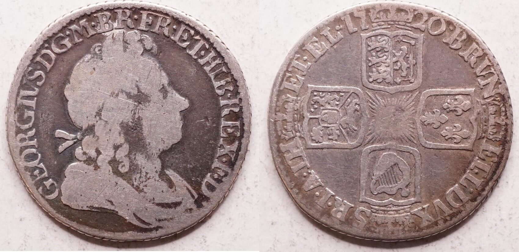 Great Britain Shilling 1720 George I (1714-1727) s-ss | MA-Shops