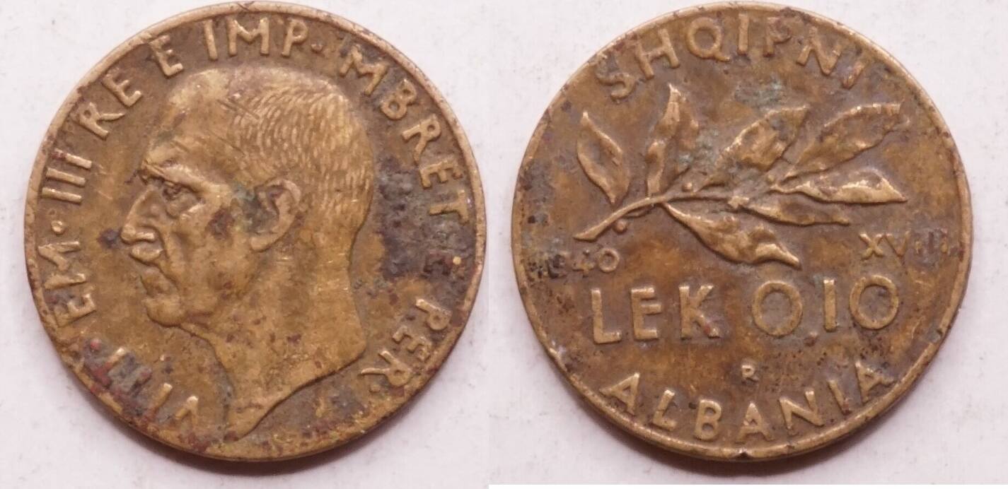 Albania 0.1 lek 1940 Vittorio Emanuele III ss | MA-Shops