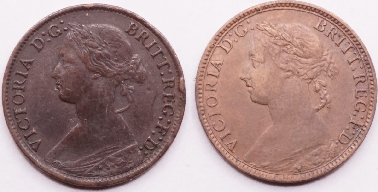 Great Britain (lot) farthing 1865, 1881 Victoria | MA-Shops