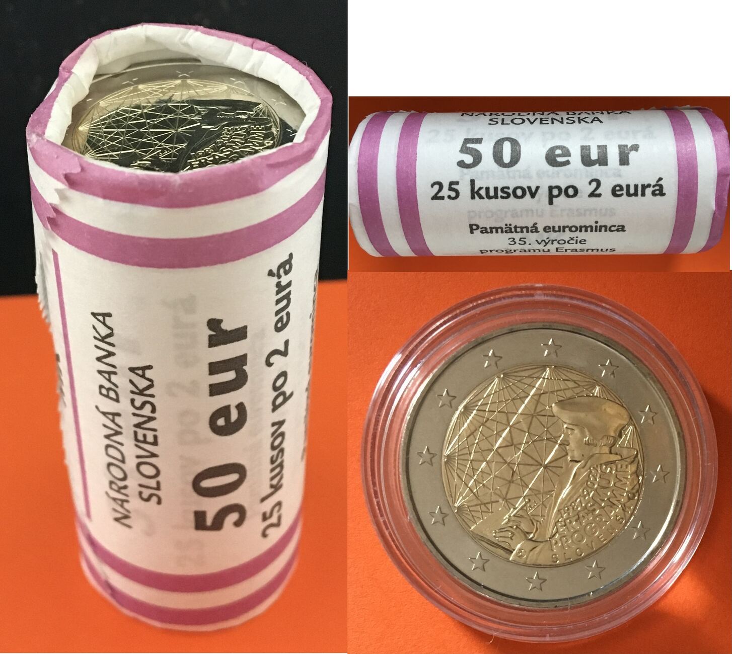 Slowakei 50€ 2022 35 Jahre Erasmus-Programm -Rolle bfr | MA-Shops