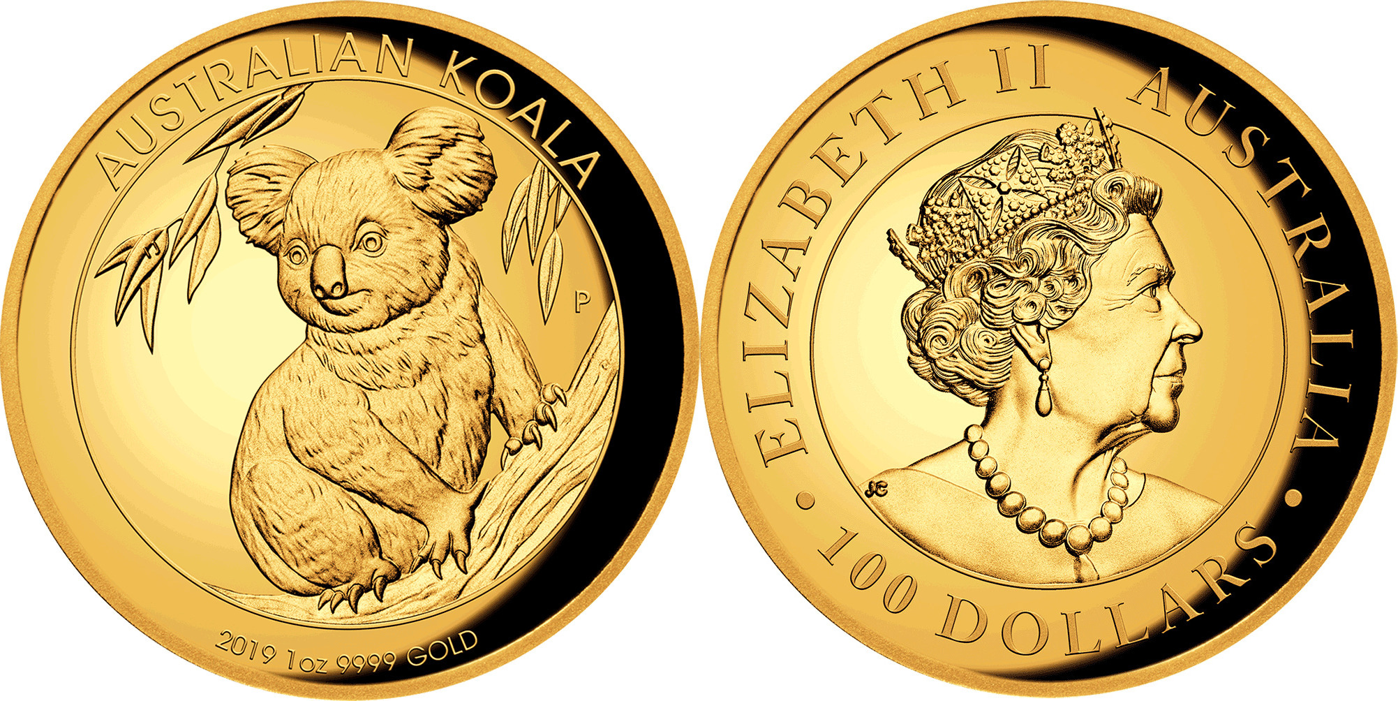 Australien 100$ 2019 1 oz Goldmünze Koala - High Relief PP | MA-Shops