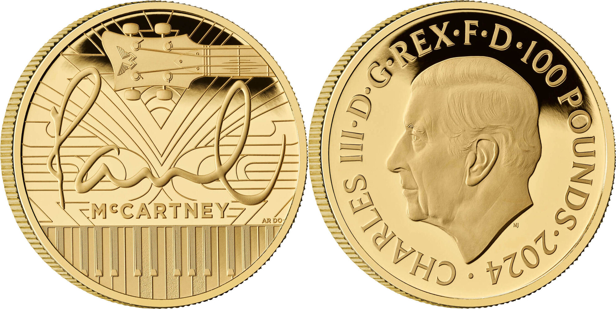 Großbritannien 100£ 2024 1 oz Goldmünze Music Legends - Paul McCartney ...