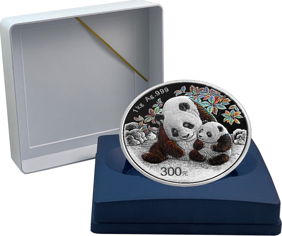 China 300 Yuan 1 Kilo Silbermünze Panda 2024 PP | MA-Shops