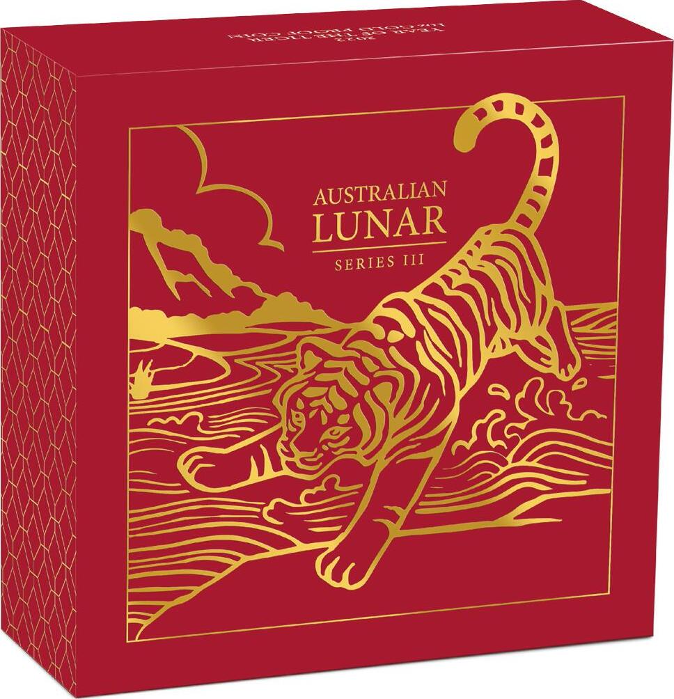 Australien 100$ 2022 1 oz Goldmünze Lunar III. - Jahr des Tigers PP | MA-Shops