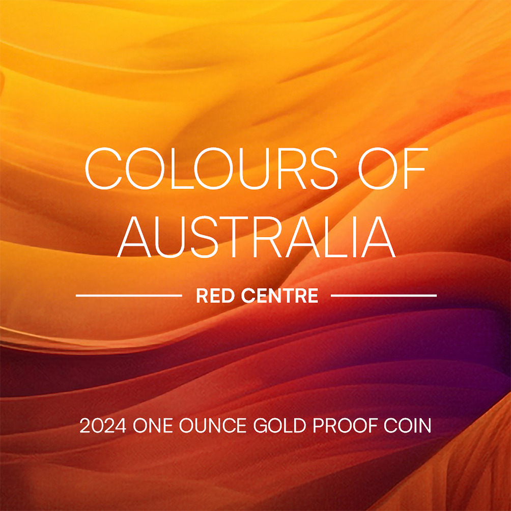 Niue 100$ 2024 1 oz Goldmünze Colours of Australia - Red Centre PP | MA ...