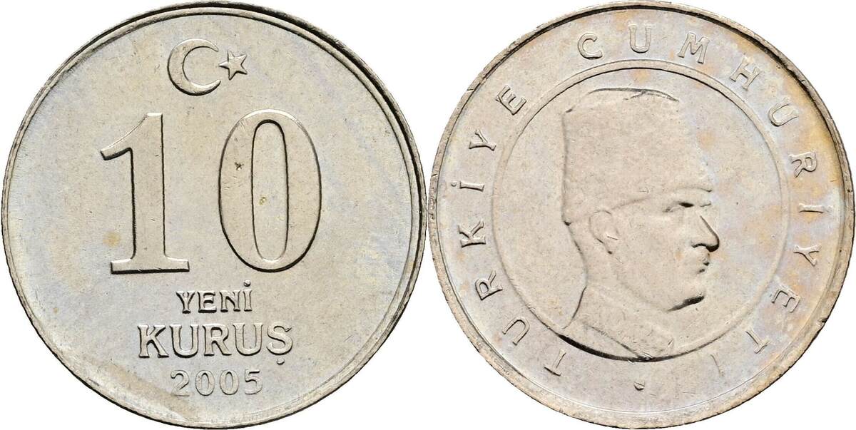 Türkei, 10 Yeni Kurus 2005 vz- | MA-Shops