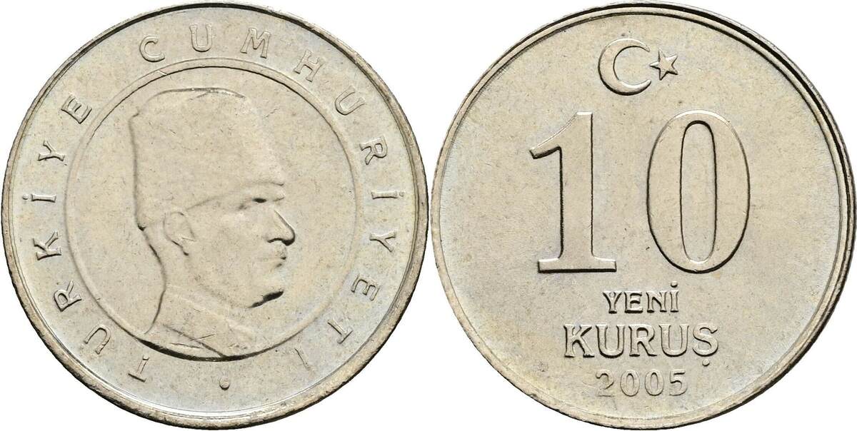 Türkei, 10 Yeni Kurus 2005 vz | MA-Shops