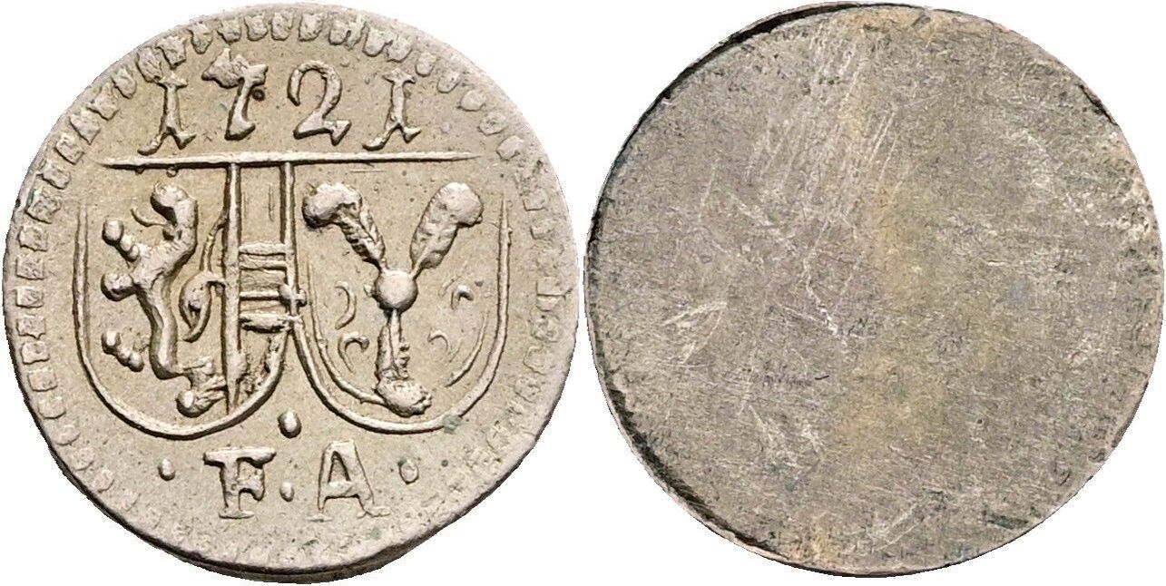 Erbistum Salzburg, Franz Anton Fürst von Harrach 1709-1727, Pfennig ...