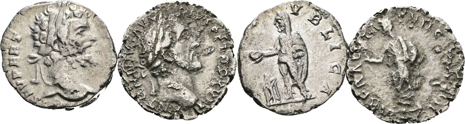 ROM Kaiserzeit, Septimius Severus 193-211 / Antoninus Pius 138-161, Lot ...