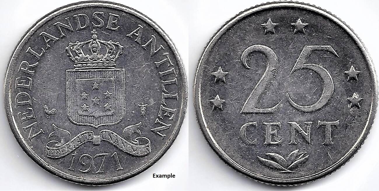 Nederlandse Antillen 1971 25 Cent Juliana unz- | MA-Shops