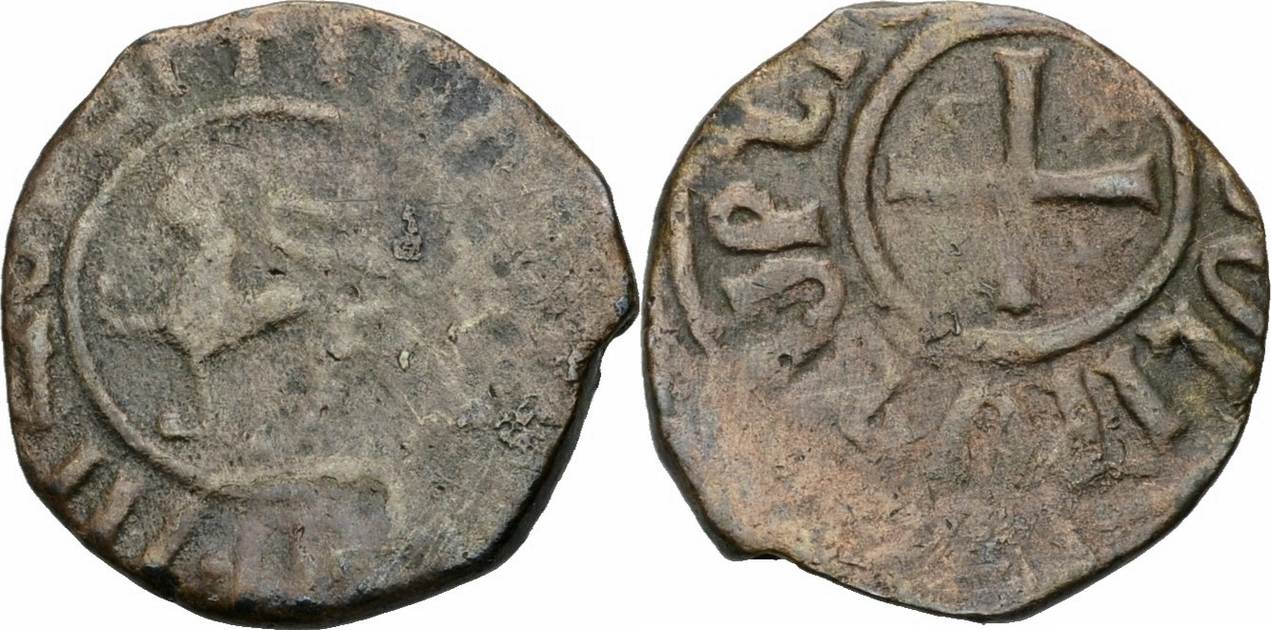 1270-1289 Armenien Königreich Levon II Æ Kardez Sis Löwe Gabelkreuz ...