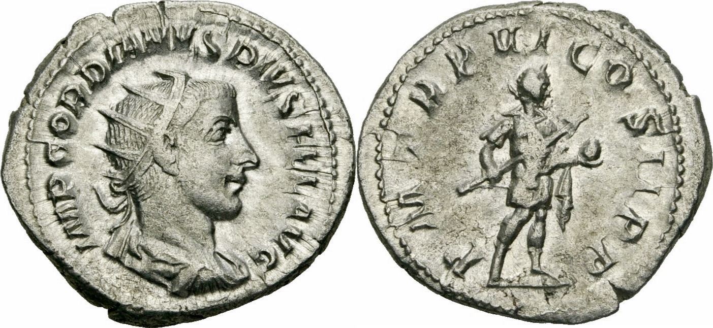 Römisches Kaiserreich Gordian III Pius Antoninian Rom 244 P M TR P VI ...