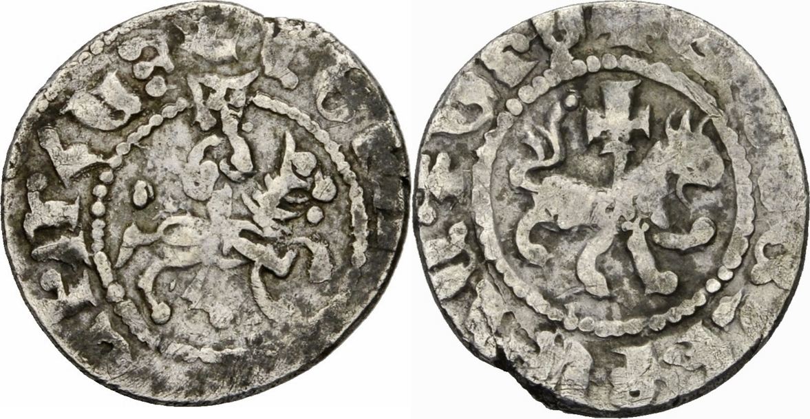 1320-1342 Armenien Levon IV. Takvorin Sis König Reiter Pferd Löwe Kreuz Bedoukian CCA 1991 Fast ...