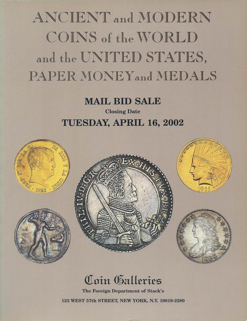 COIN GALLERIES STACK'S Auktionskatalog COIN GALLERIES ANCIENT MODERN ...