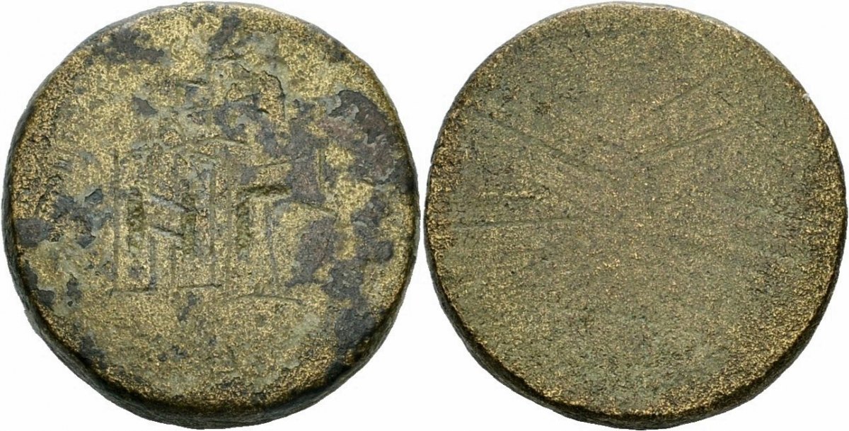 5.-7. Jhdt. Byzanz 3 Nomismata Münzgewicht Bronze 5-7 Jhdt. 3 Solidi ...